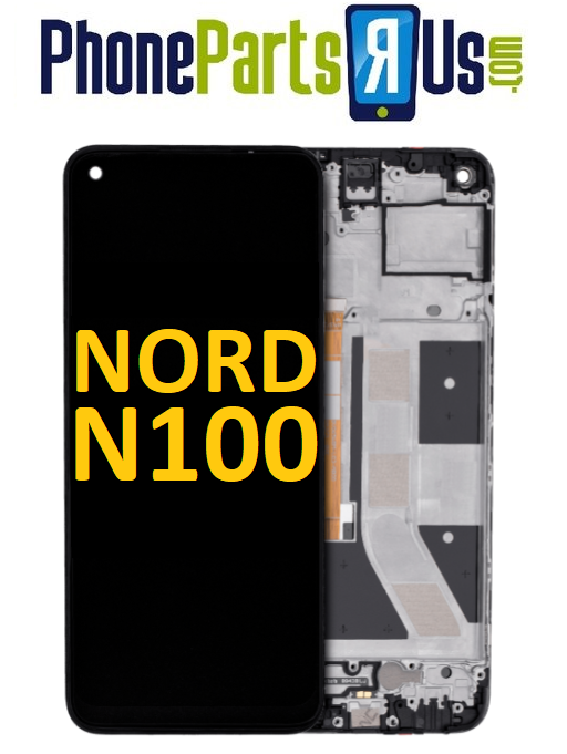 One Plus Nord N100 LCD Assembly With Frame – PhonePartsRUs