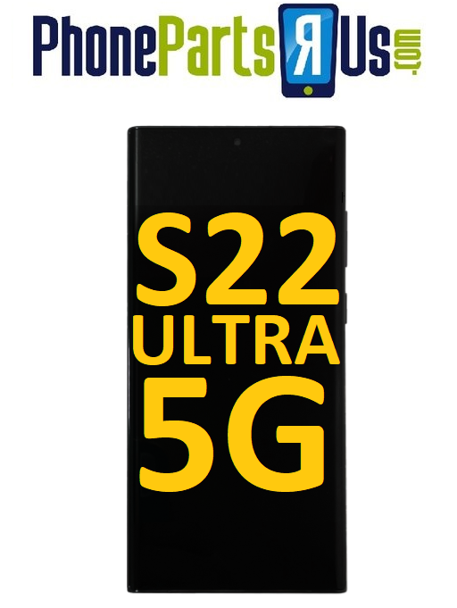Samsung Galaxy S22 Ultra 5G OLED Assembly With Frame (All Colors) US V ...