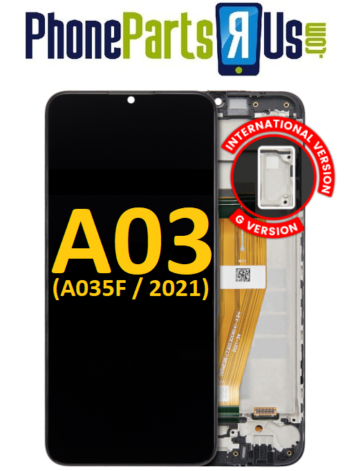Samsung Galaxy A03 (A035F / 2021) LCD Assembly With Frame – PhonePartsRUs