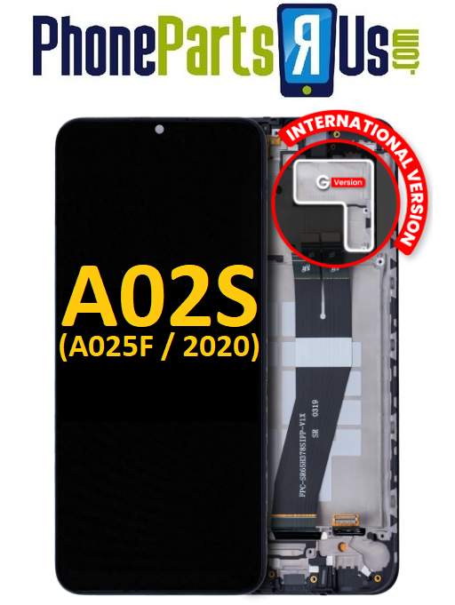 Samsung Galaxy A02S (A025F / 2020) LCD Assembly With Frame (Internatio ...
