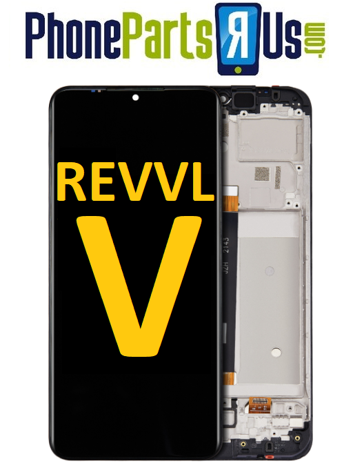 Revvl V LCD Assembly With Frame – PhonePartsRUs