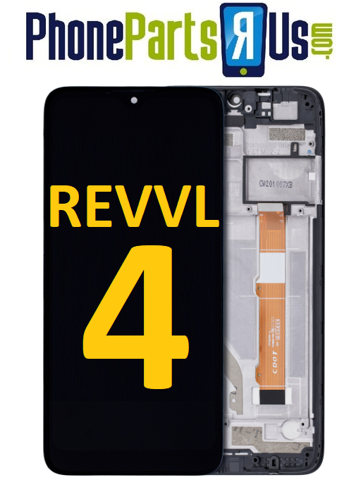 Revvl 4 LCD Assembly With Frame – PhonePartsRUs