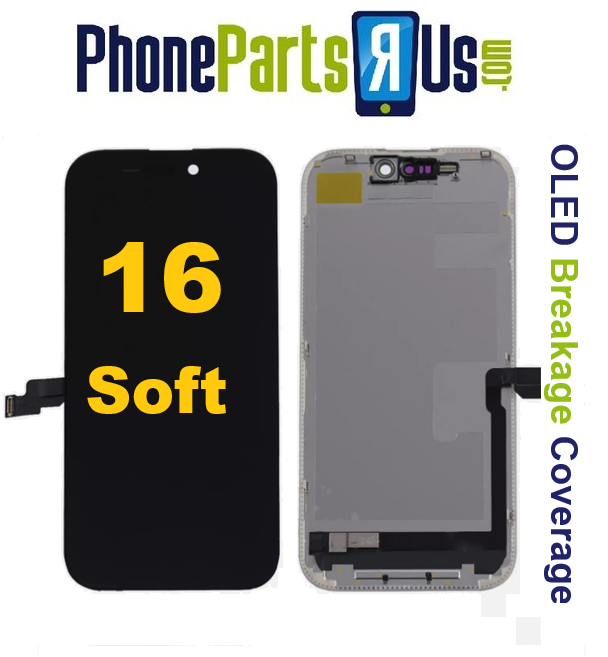 iPhone 16 LCD Soft Oled Screen (OLED Breakage Warranty) – PhonePartsRUs
