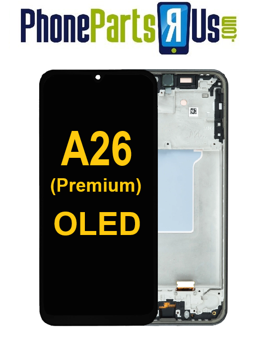 Samsung Galaxy A26 A266 2025 OLED Screen Assembly with Frame Black (Pr ...