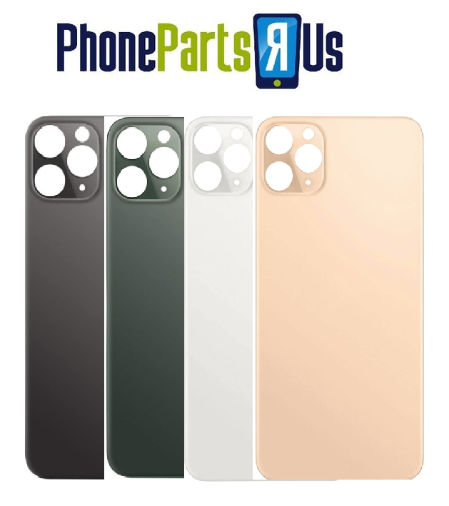 iPhone 11 Pro Max Back Glass With 3M Pre-Cut Adhesive (No Logo / Large ...
